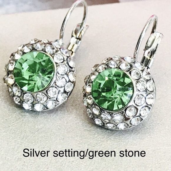 Ladybird Jewelry | Jewelry | Crystal Hoop Earrings Pave Swarovski Style ...